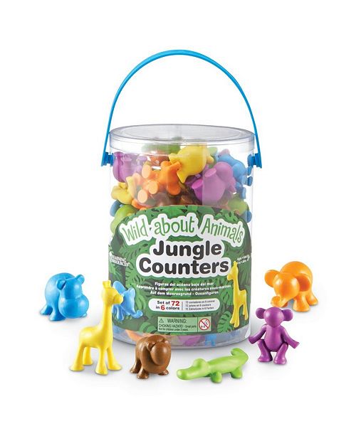 Learning Resources Wild About Animals Jungle Counters & Reviews - Kids ...