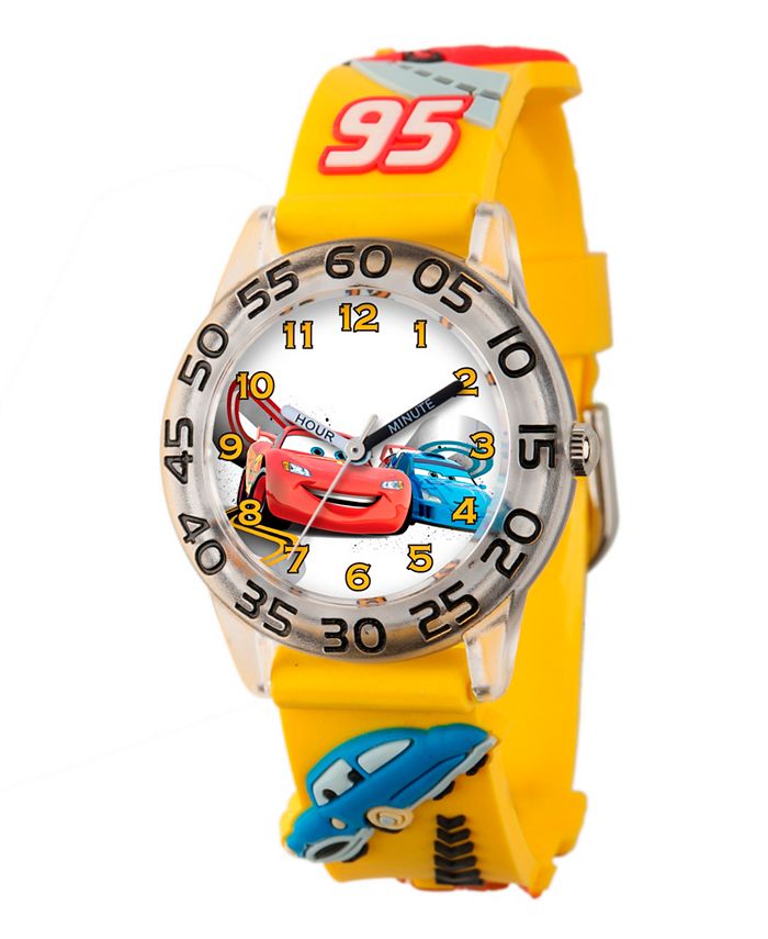 ewatchfactory Disney Cars Boys' 3D Plastic Time Teacher Watch - Macy's