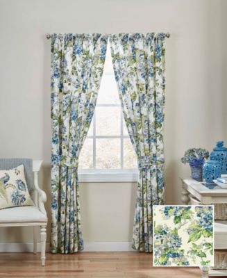 Waverly Floral Engagement Floral Window Drapery Pair - Macy's