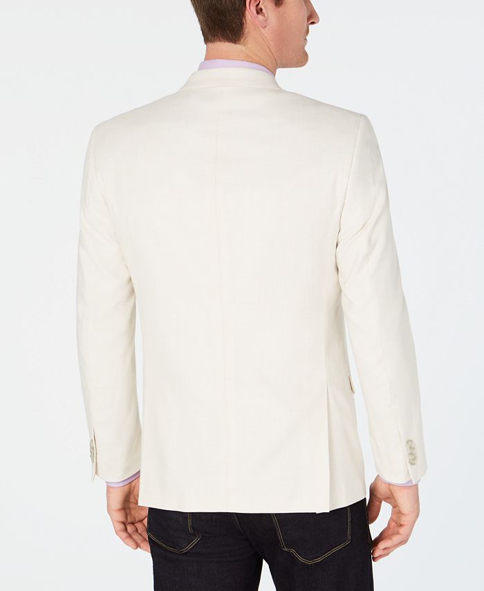 Kenneth Cole Reaction Men's Slim-Fit Stretch Cream Textured Sport Coat ...