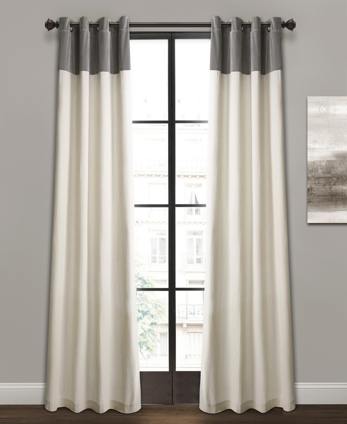 Click here for Lush Decor Milo Linen Light Filtering Window Curta... prices