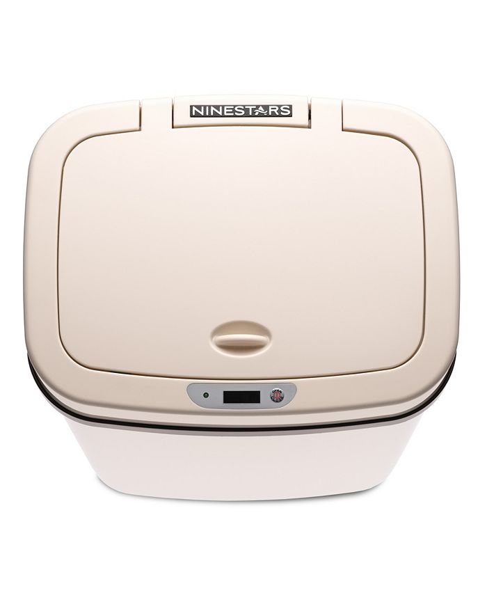 NINE STARS GROUP USA INC Nine Stars 3.2 Gallon Plastic Sensor Trash Can ...