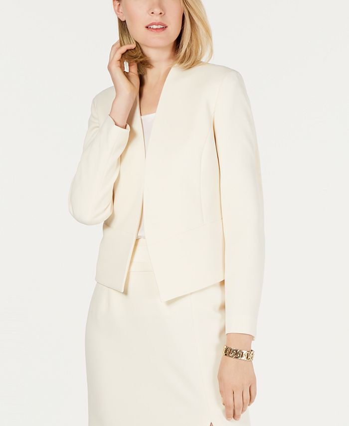 Nine West Crepe Flyaway Jacket - Macy's