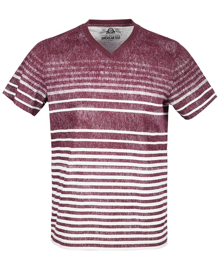 American Rag Men's V-Neck Striped T-Shirt, Created for Macy's - Macy's