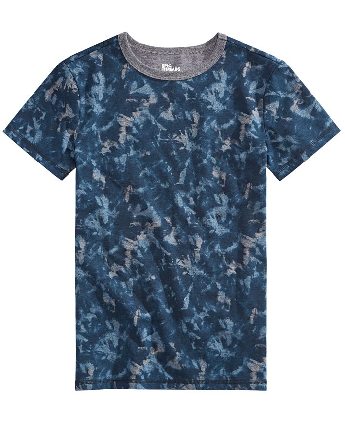 Epic Threads Big Boys Tie-Dyed T-Shirt, Created for Macy's - Macy's