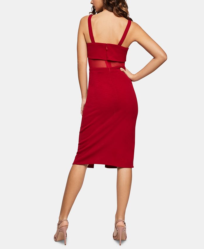 BCBGeneration Mesh-Inset Sheath Dress - Macy's