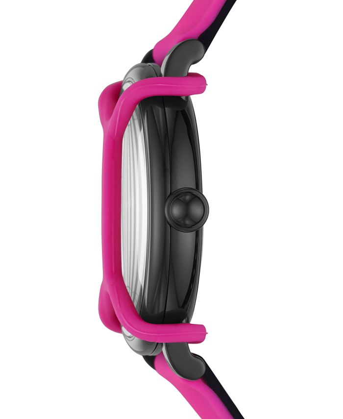 Marc by Marc Jacobs Marc Jacobs Women's Classic Pink Silicone Strap ...