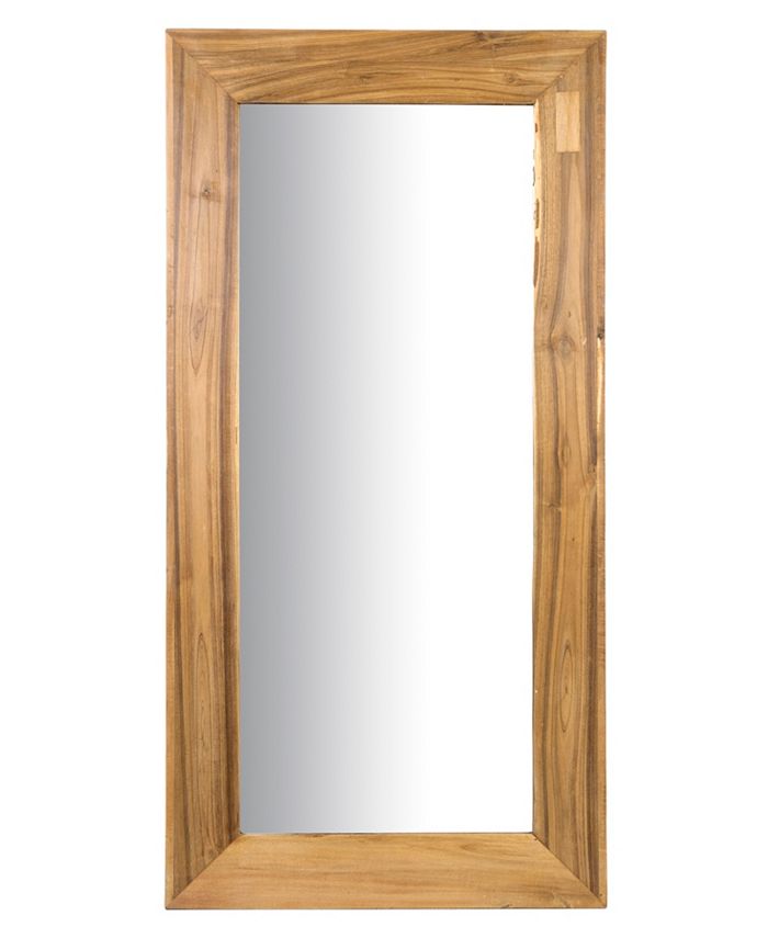 East At Main Natalia Teak Mirror - Macy's