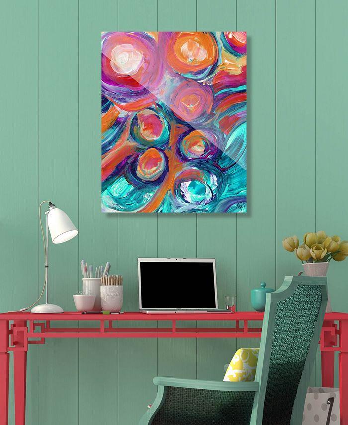Creative Gallery Zuzu Delta Abstract 20" x 24" Acrylic Wall Art Print ...
