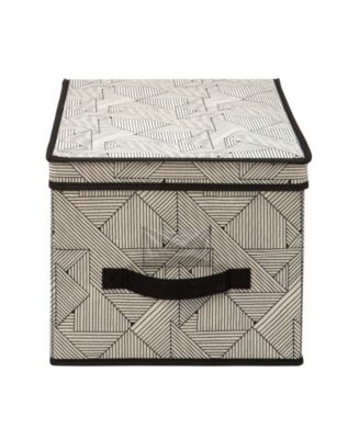 The Macbeth Collection Closet Candie Geo Natural Large Storage Box - Macy's