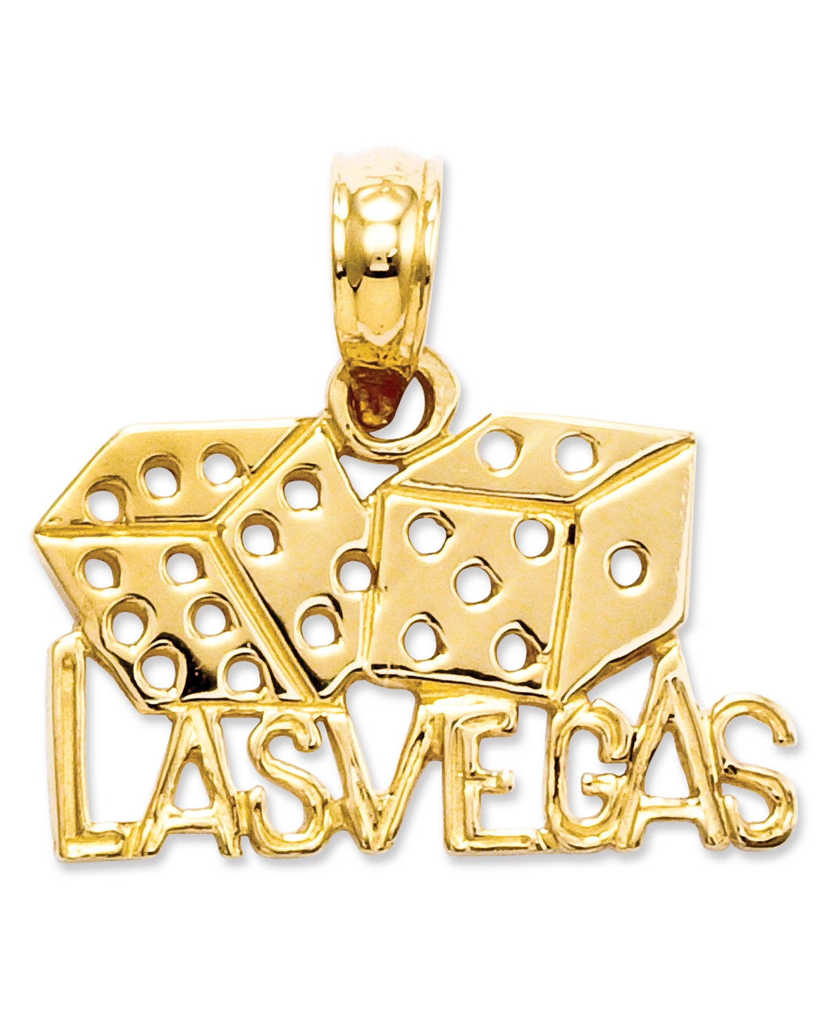 Click here for 14k Gold Charm  Las Vegas Dice Charm prices