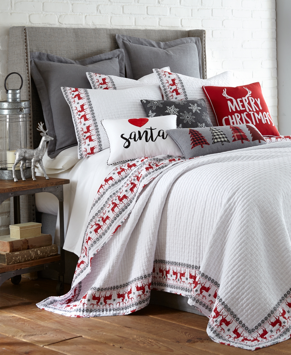 Click here for Levtex Rudolph Reindeer Border 3-Pc. Quilt Set  Ki... prices