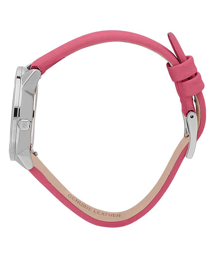 Furla Women's Metropolis Fuchsia Dial Calfskin Leather Watch - Macy's