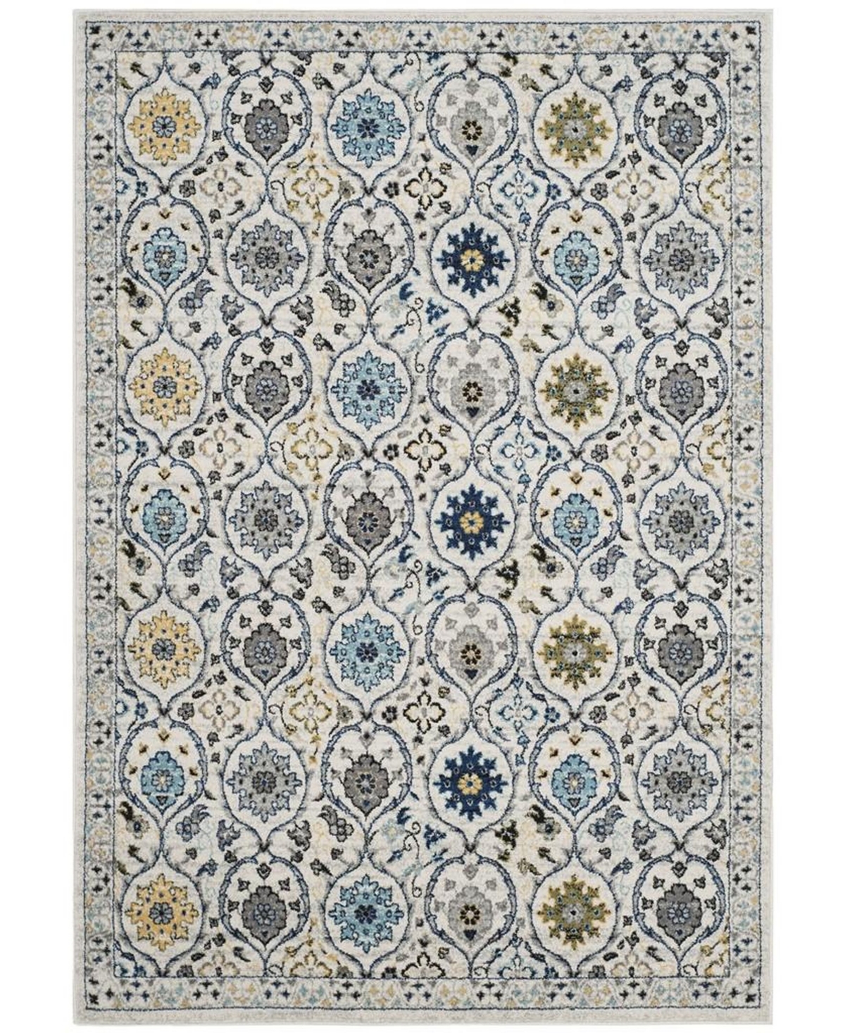 Click here for Safavieh Evoke EVK210 Ivory and Blue 51 x 76 Area... prices