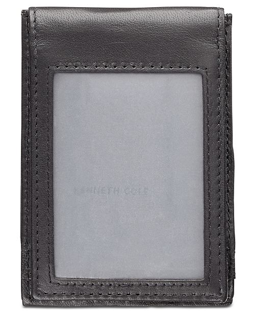 Kenneth Cole Reaction Men's Front Pocket Leather Wallet & Reviews - All ...