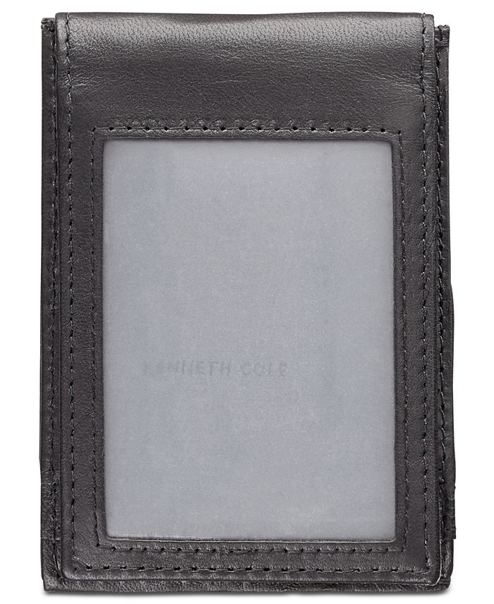Kenneth Cole Reaction Men's Front Pocket Leather Wallet - Macy's