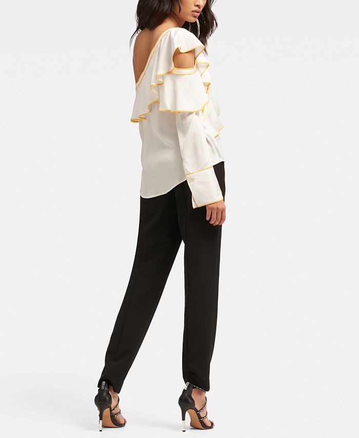 DKNY Long-Sleeve Ruffle Top - Macy's