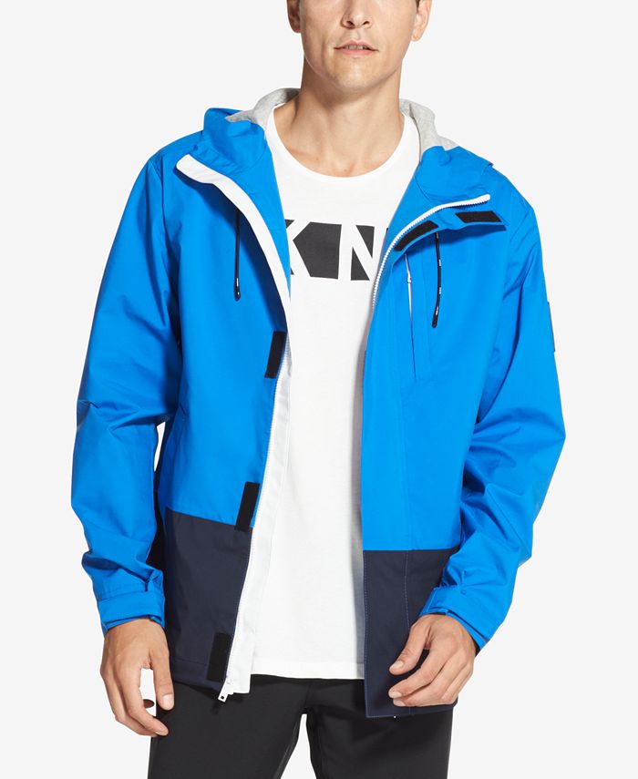 DKNY Men's Colorblocked Hooded Jacket - Macy's