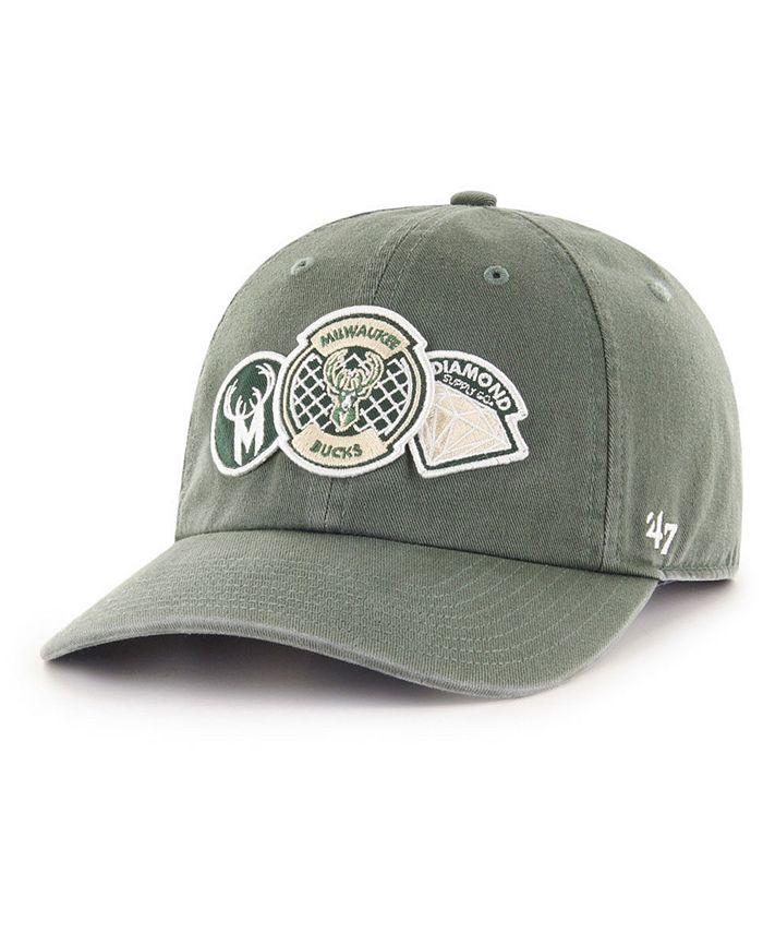 '47 Brand Milwaukee Bucks Diamond Patch CLEAN UP MF Cap - Macy's
