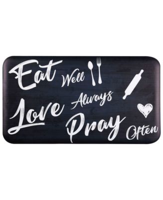 Home Dynamix David Burke Premier "Eat, Love, Pray" Cushioned Anti ...