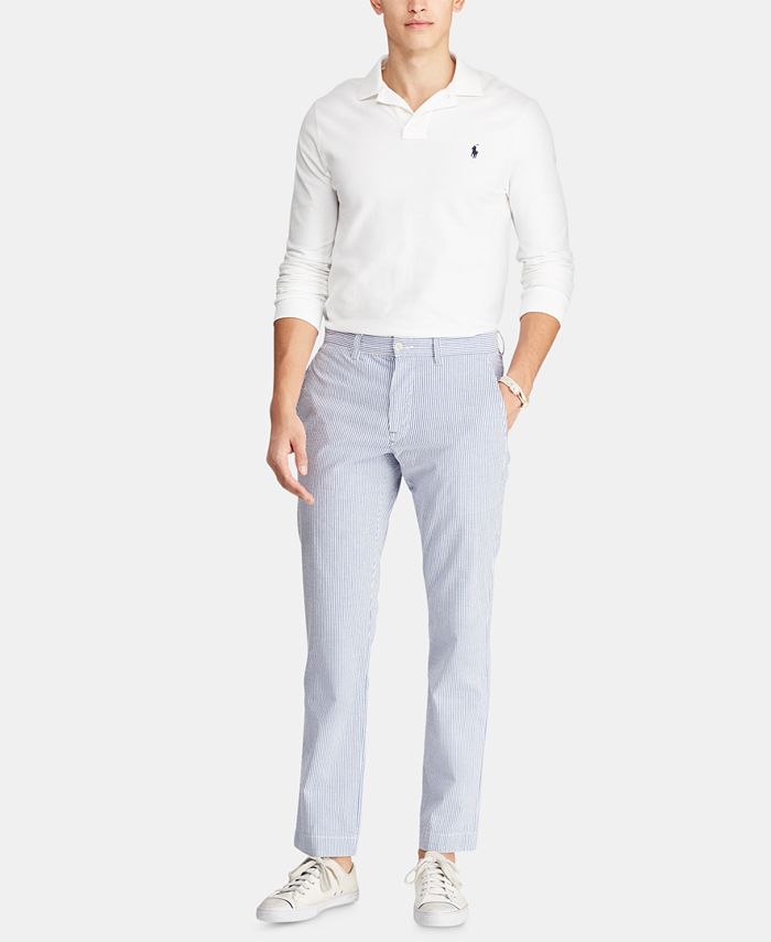 Polo Ralph Lauren Men's Straight-Fit Seersucker Pants - Macy's