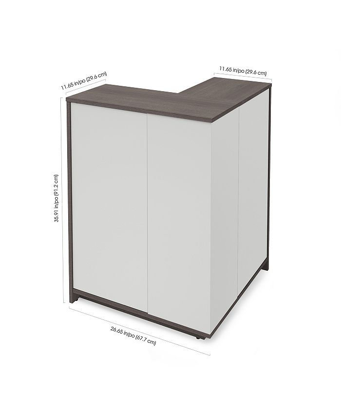 Bestar Small Space Outer Corner Storage Unit - Macy's