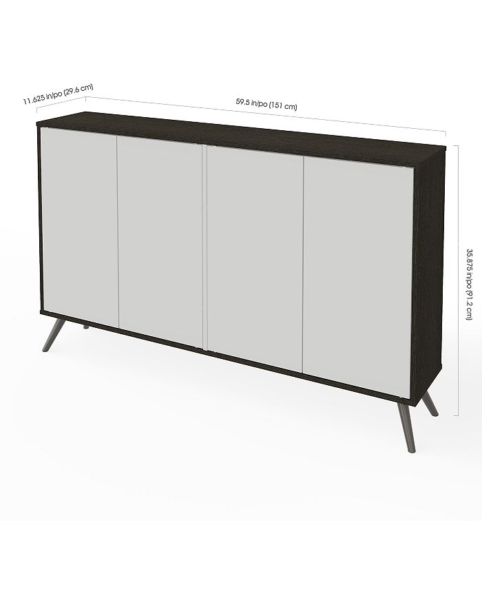 Bestar Small Space Krom 60" Storage Unit - Macy's