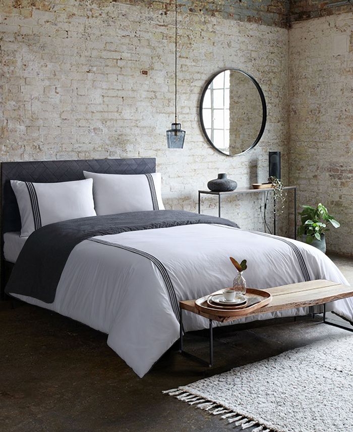 French Connection Platinum 3-Piece Queen Comforter Set - Macy's