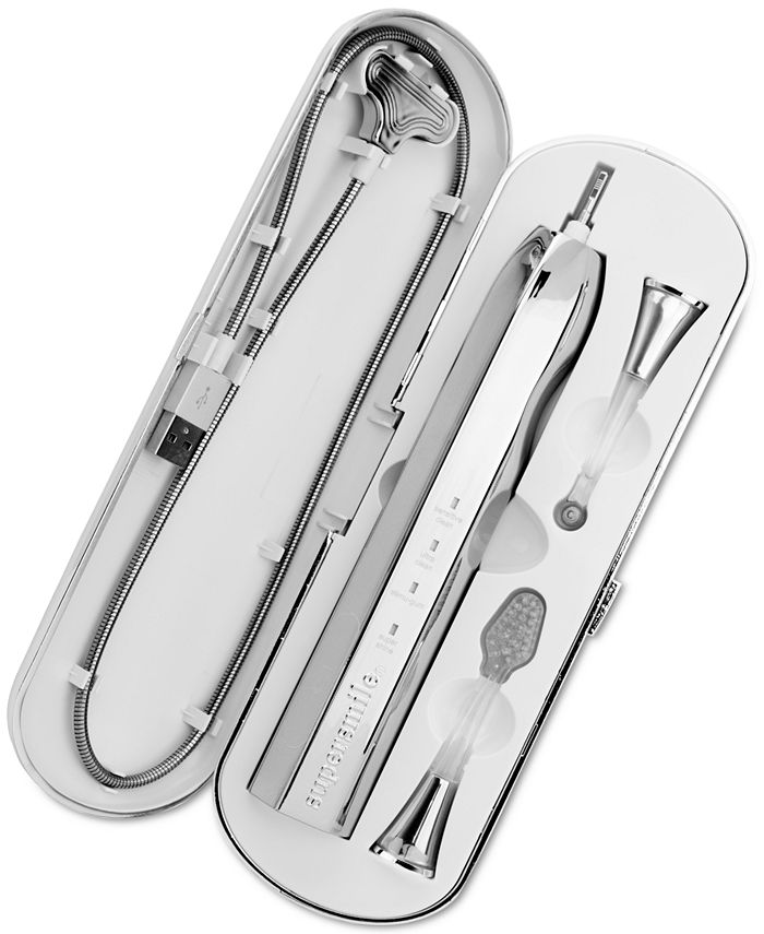 Supersmile Zina45 Deluxe Sonic Pulse Toothbrush - Silver - Macy's