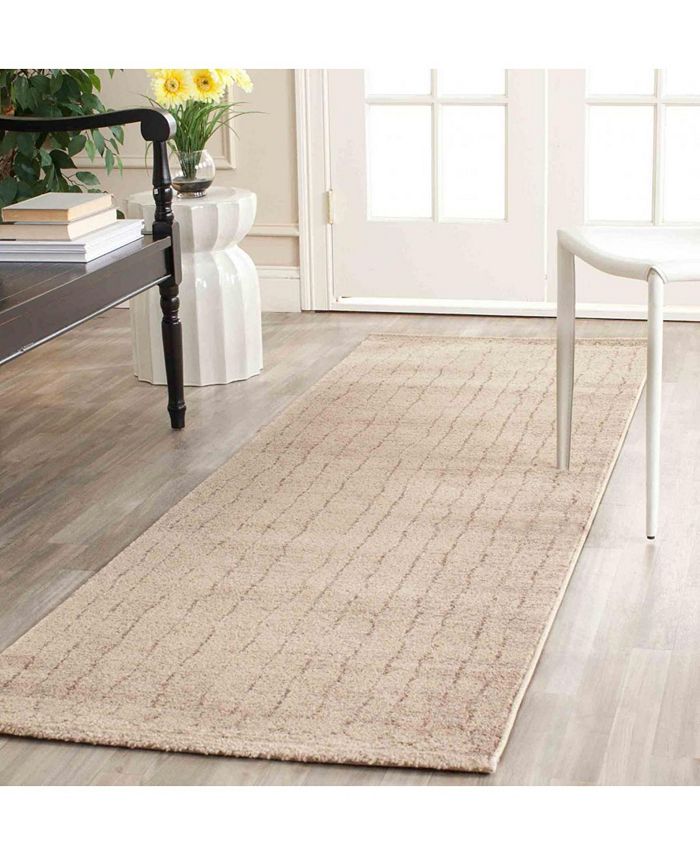 Safavieh Tunisia Ivory 2'6" x 12' Runner Area Rug - Macy's