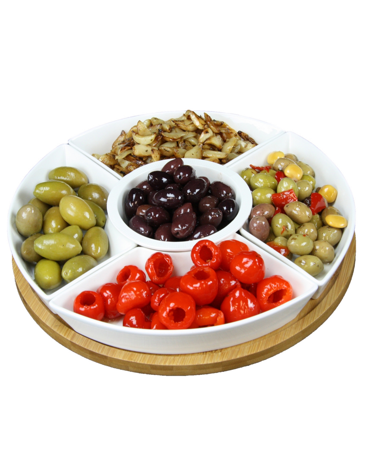 Click here for Elama Signature Large 6-Piece Lazy Susan - White prices
