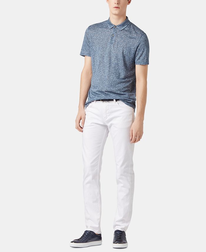 Hugo Boss Men's Perkins Linen Polo Shirt - Macy's