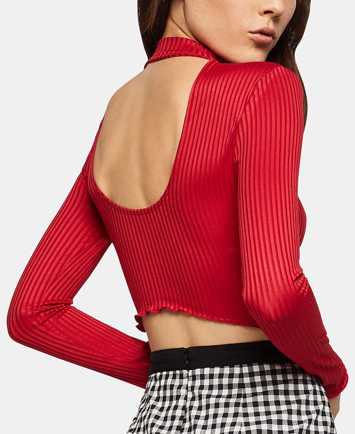 BCBGeneration Open-Back Cropped Top - Macy's