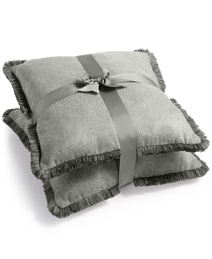 Lacourte 2-Pk. Janeth Gray 20" x 20" Decorative Pillows - Macy's