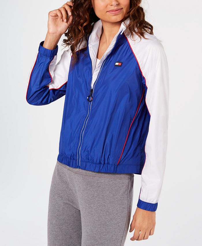 Tommy Hilfiger Colorblocked Logo Windbreaker - Macy's