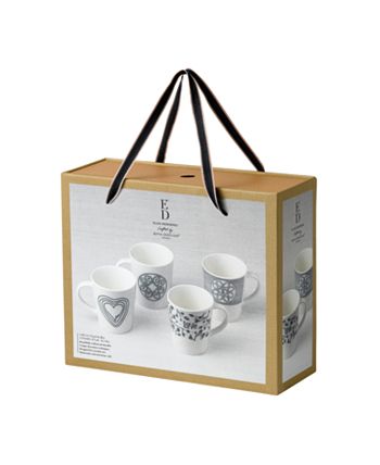 ED Ellen Degeneres Crafted by Royal Doulton Blue Love Mug, Set of 4 ...