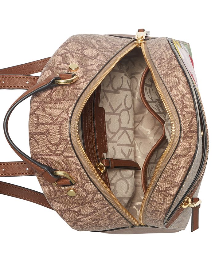 Calvin Klein Mercy Signature Floral Backpack - Macy's