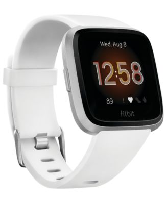 Fitbit Versa Lite White Strap Smart Watch 39mm - Macy's