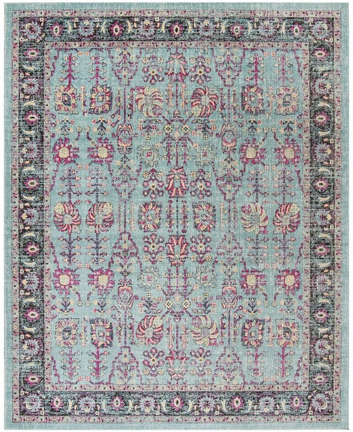 Safavieh Artisan Light Blue and Black 9' x 12' Area Rug - Macy's