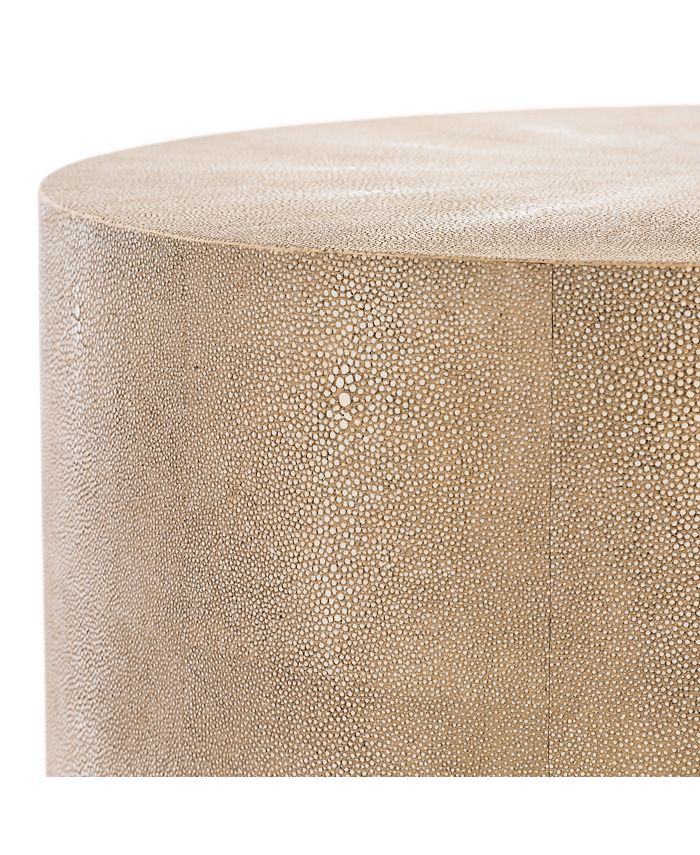 Furniture Diesel Faux Shagreen End Table, Quick Ship - Macy's