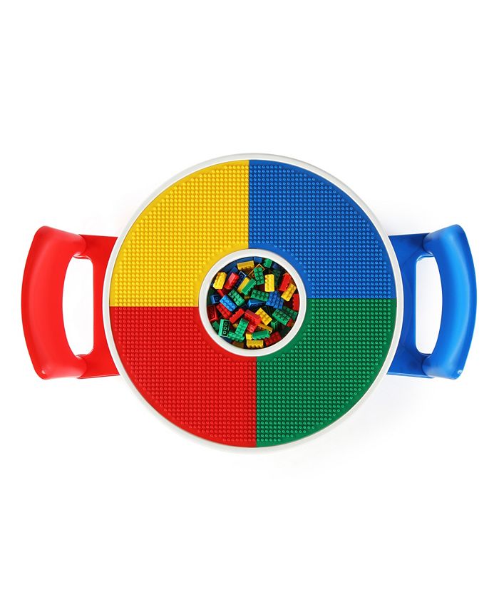 Humble Bee Kids Round Lego-compatible Table and 2 Chairs Set - Macy's