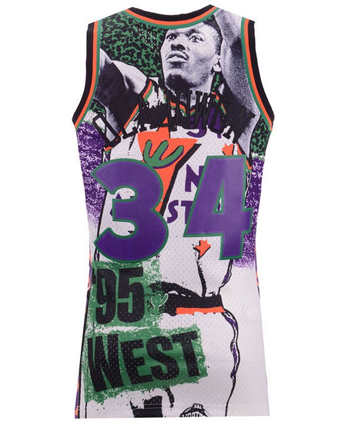 Mitchell & Ness Men's Hakeem Olajuwon NBA Fashion All Star Swingman ...