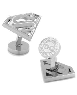Stainless Steel Superman Cufflinks - Macy's