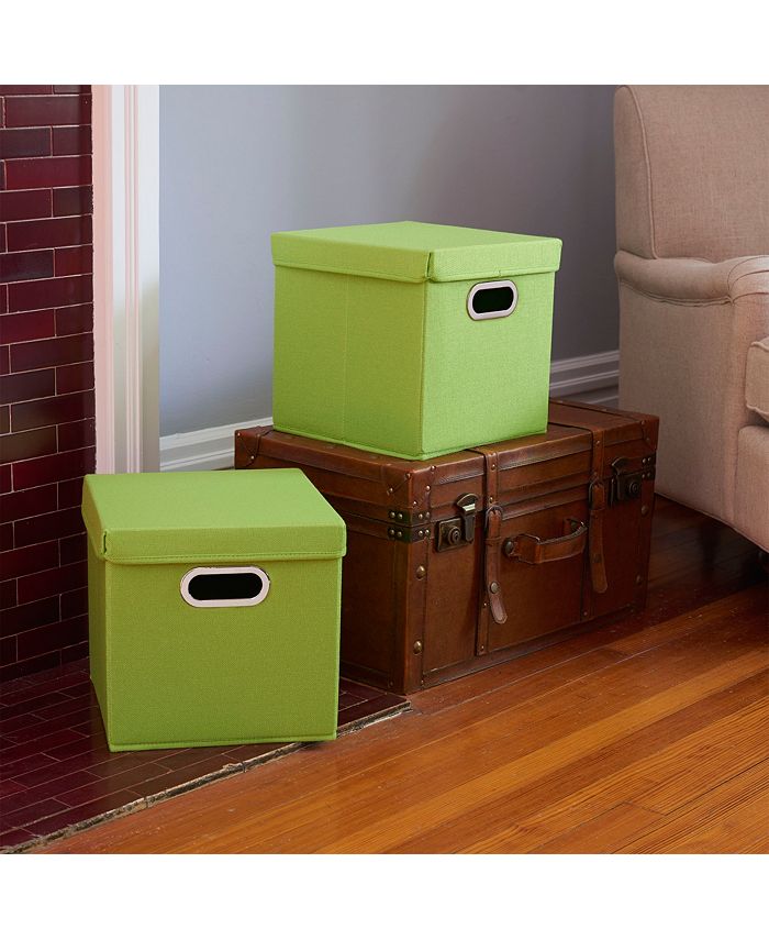 Household Essentials 2-Pc. Apple Heather Storage Box Set - Macy's