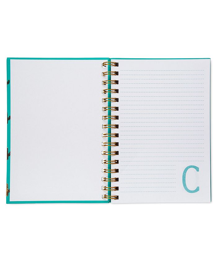 Tri-Coastal Design Monogram Spiral Notebook "C" - Macy's