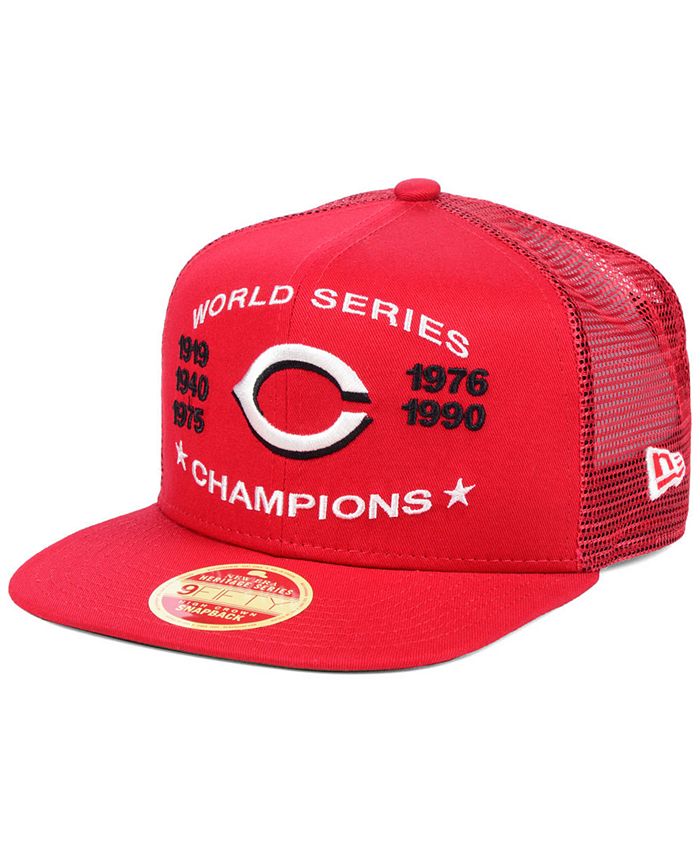 New Era Cincinnati Reds Team Front Trucker 9FIFTY Snapback Cap - Macy's