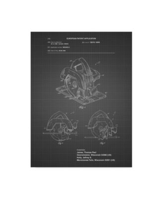 Cole Borders 'Circular Saw' Canvas Art - 19" x 14" x 2" - Macy's