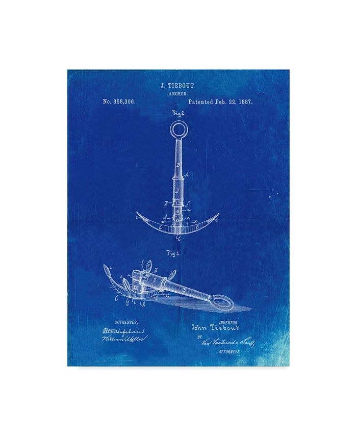 Trademark Innovations Cole Borders 'Folding Grapnel Anchor' Canvas Art ...