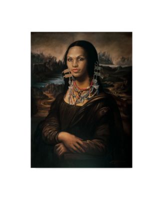 D. Rusty Rust 'Lisa Mona' Canvas Art - 24" x 18" x 2" - Macy's