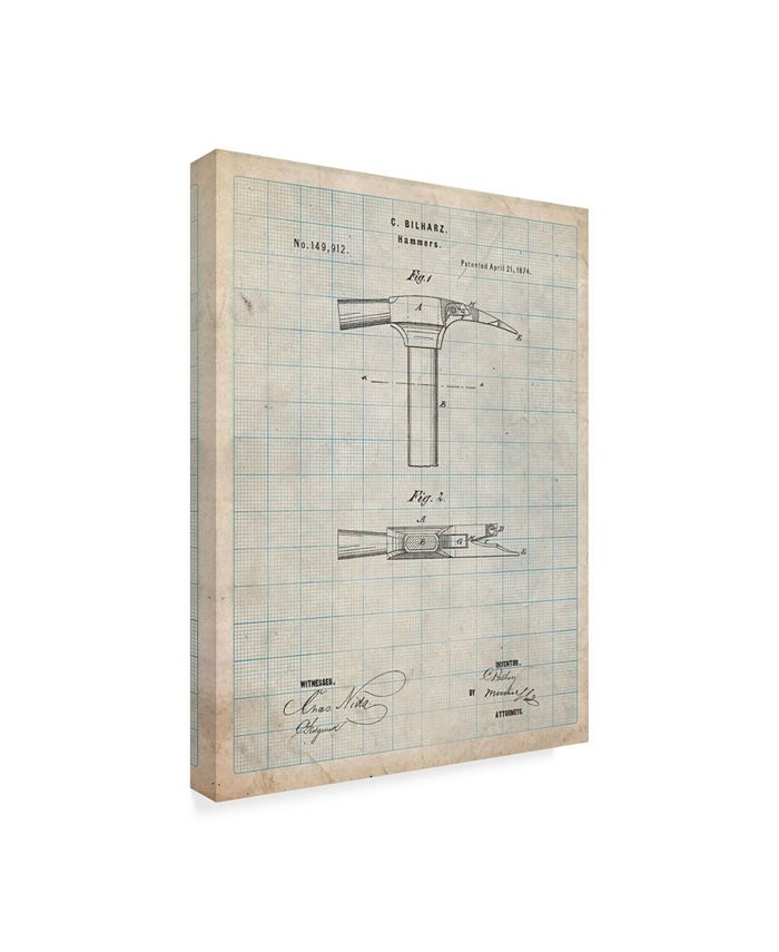 Trademark Innovations Cole Borders 'Claw Hammer' Canvas Art - 24" x 18 ...